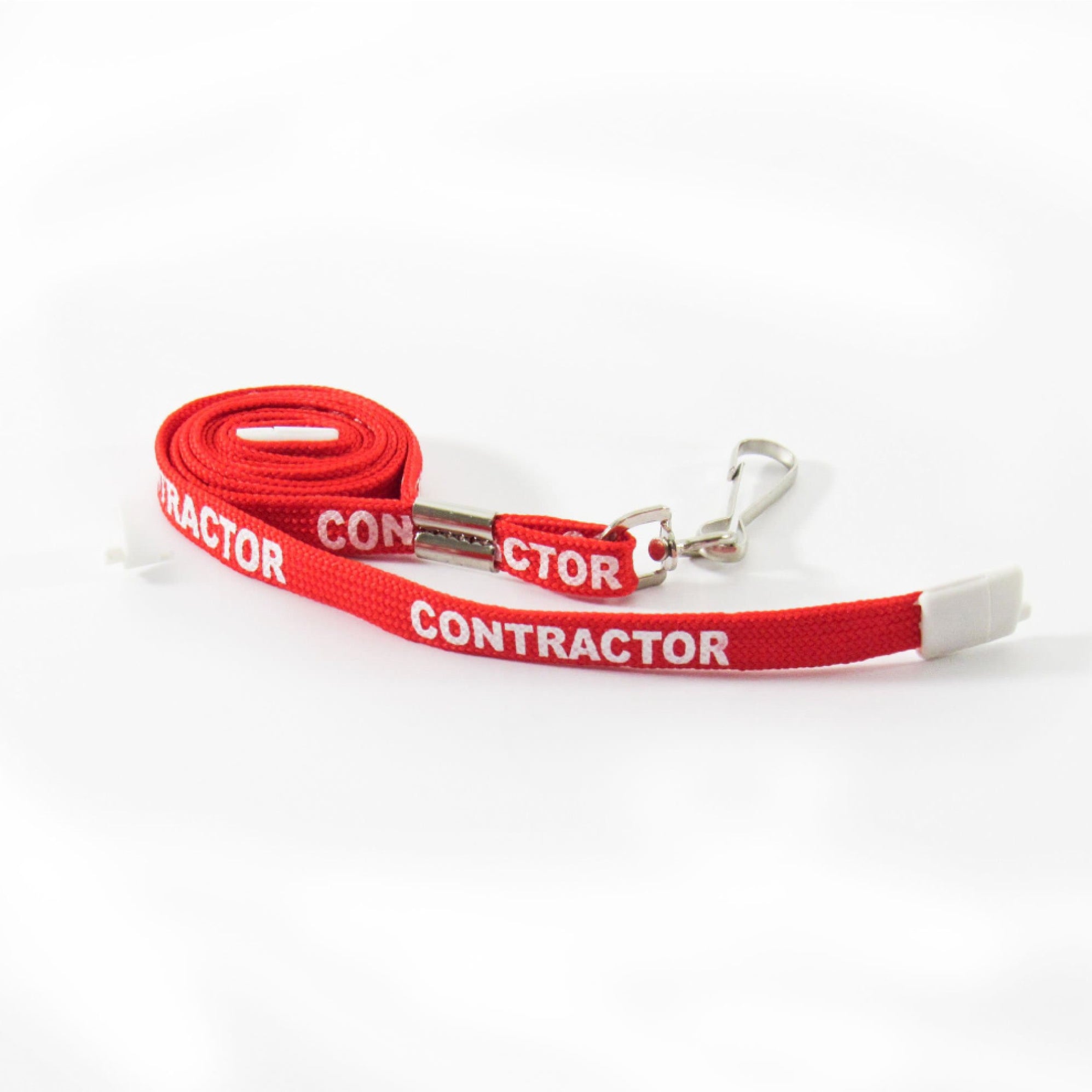 Coloured Lanyard Printed with Contractor (Packs of 10) | SG World