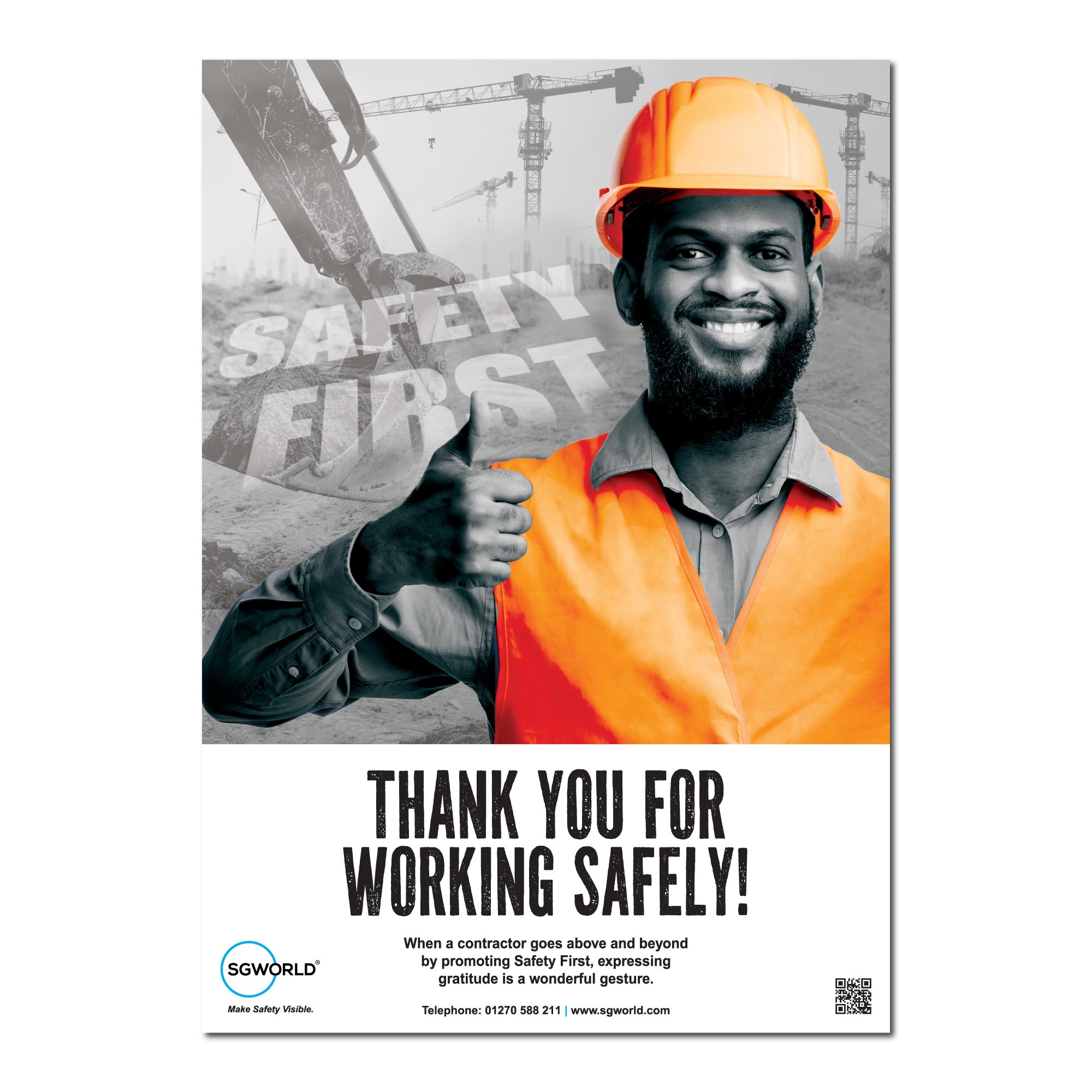 Thank You For Working Safely - Poster | SG World