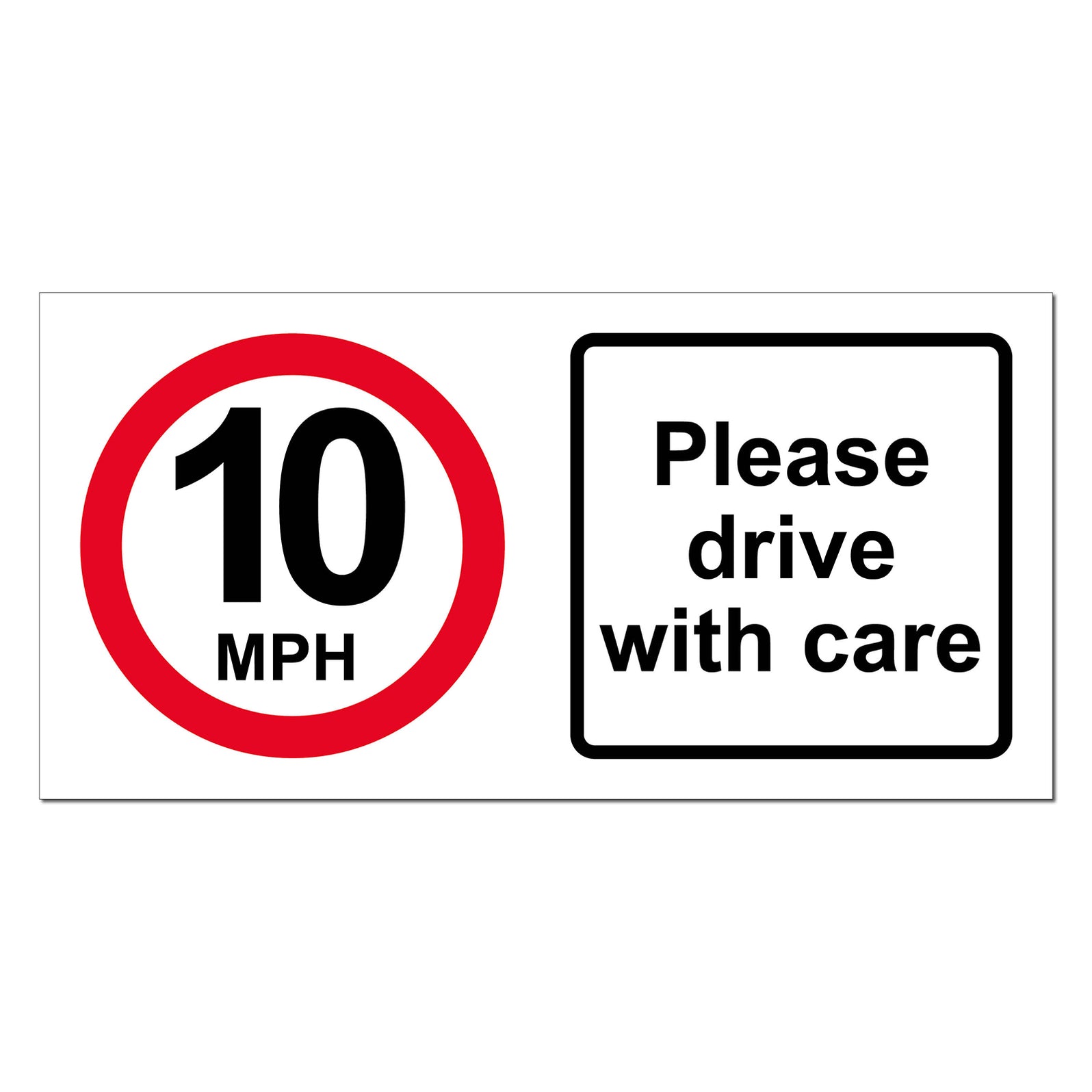 10 MPH Awareness Safety Sign | SG World