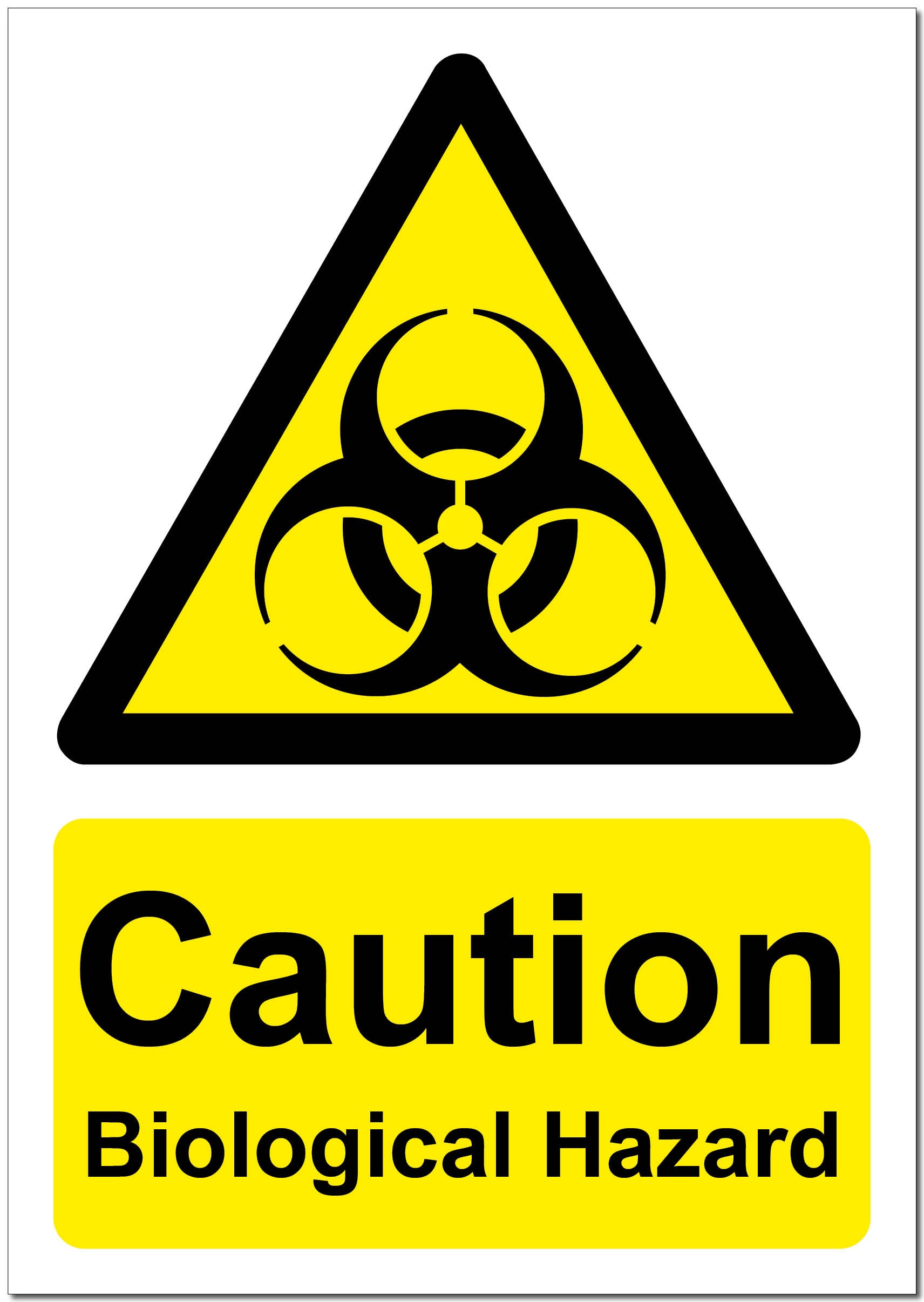 Biological Hazard Logo BIOHAZARD: INFECTIOUS WASTE (VERTICAL) DPI