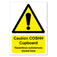 Caution COSHH Cupboard Safety Sign | SG World
