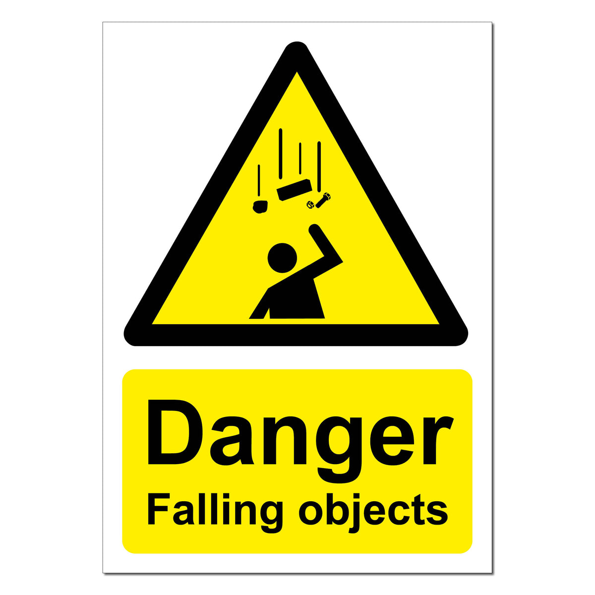 Caution Falling Objects Safety Sign — SG World
