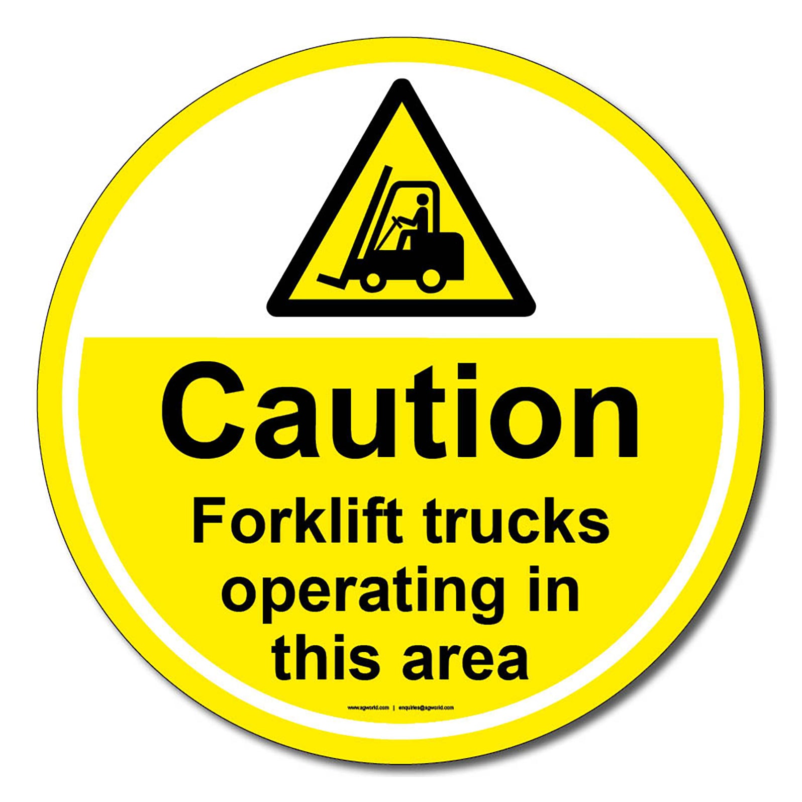 Caution Forklift Floor Safety Sign | SG World