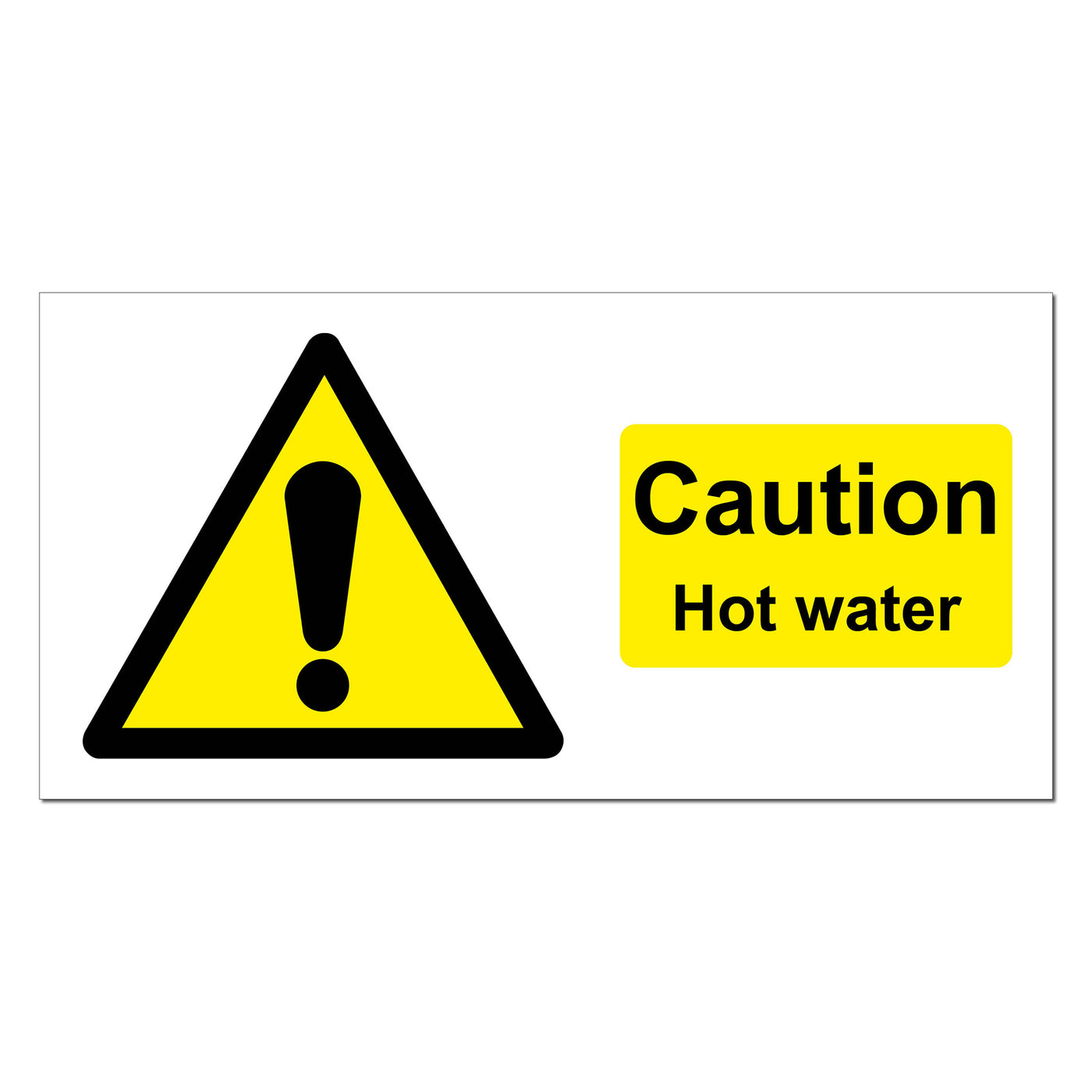 Caution Hot Water Safety Sign | SG World