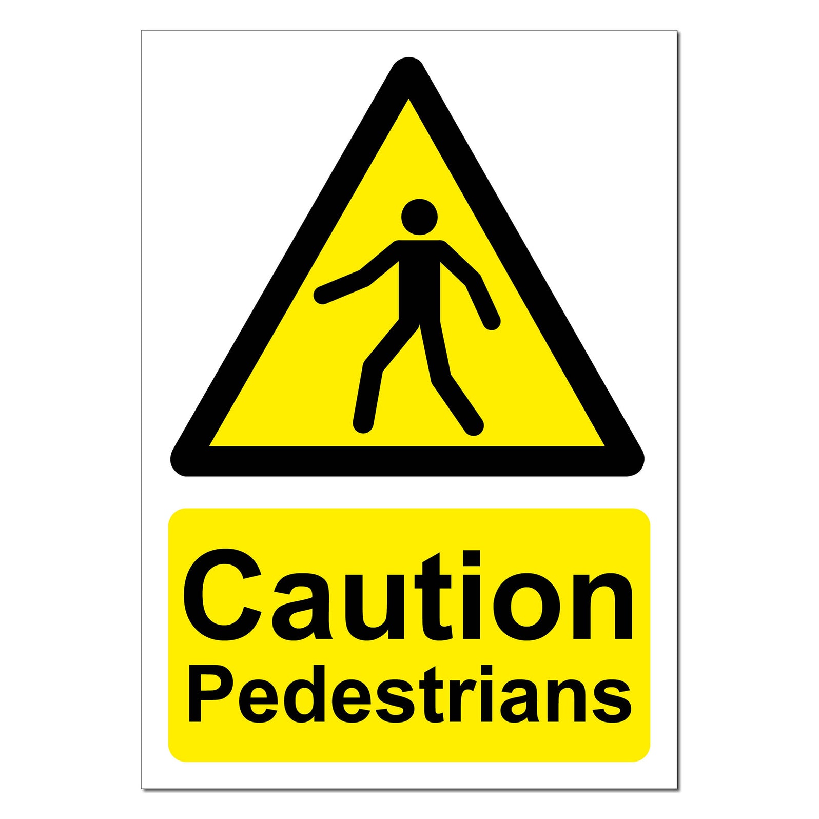 Caution Pedestrians Safety Sign | SG World