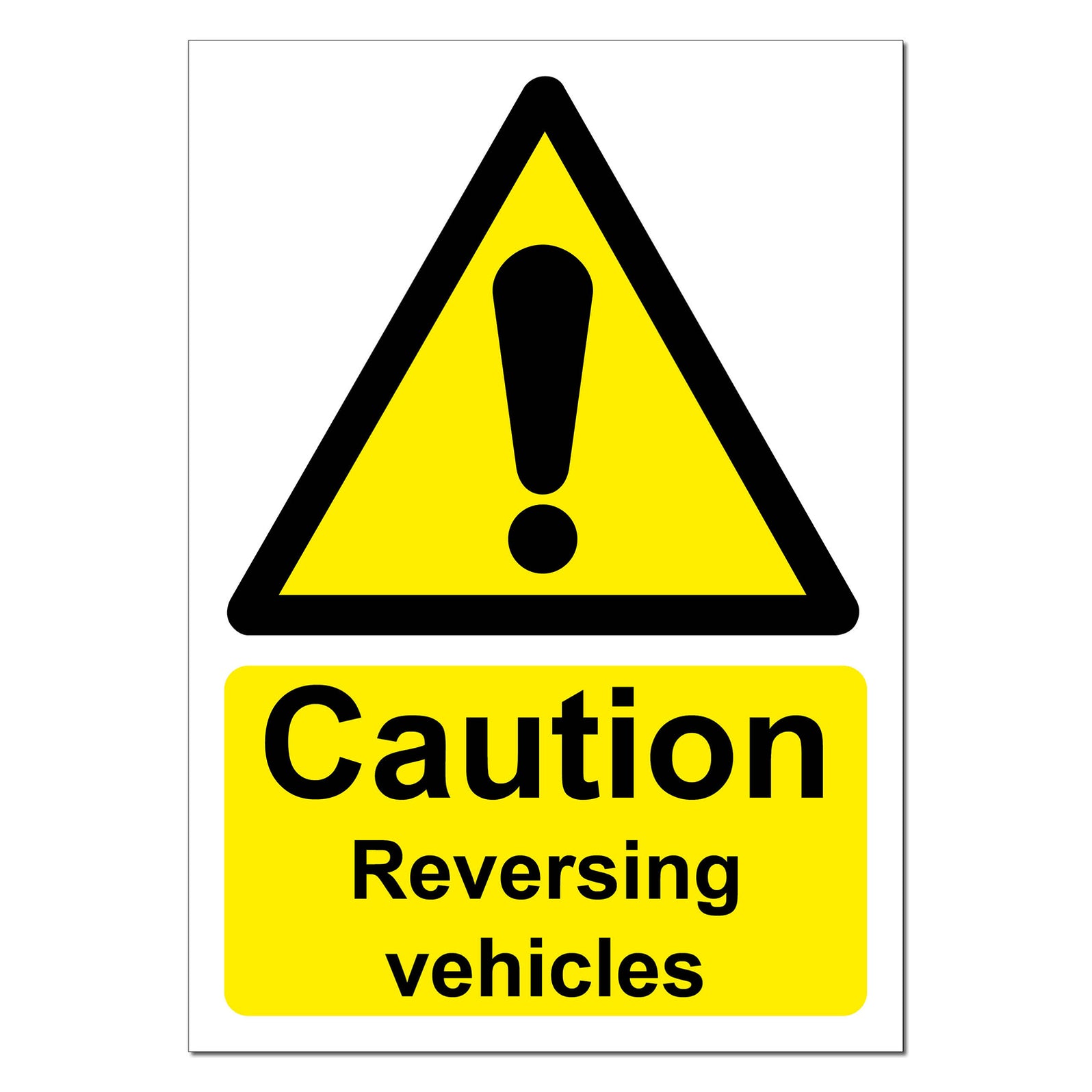 Caution Reversing Vehicles Safety Sign | SG World