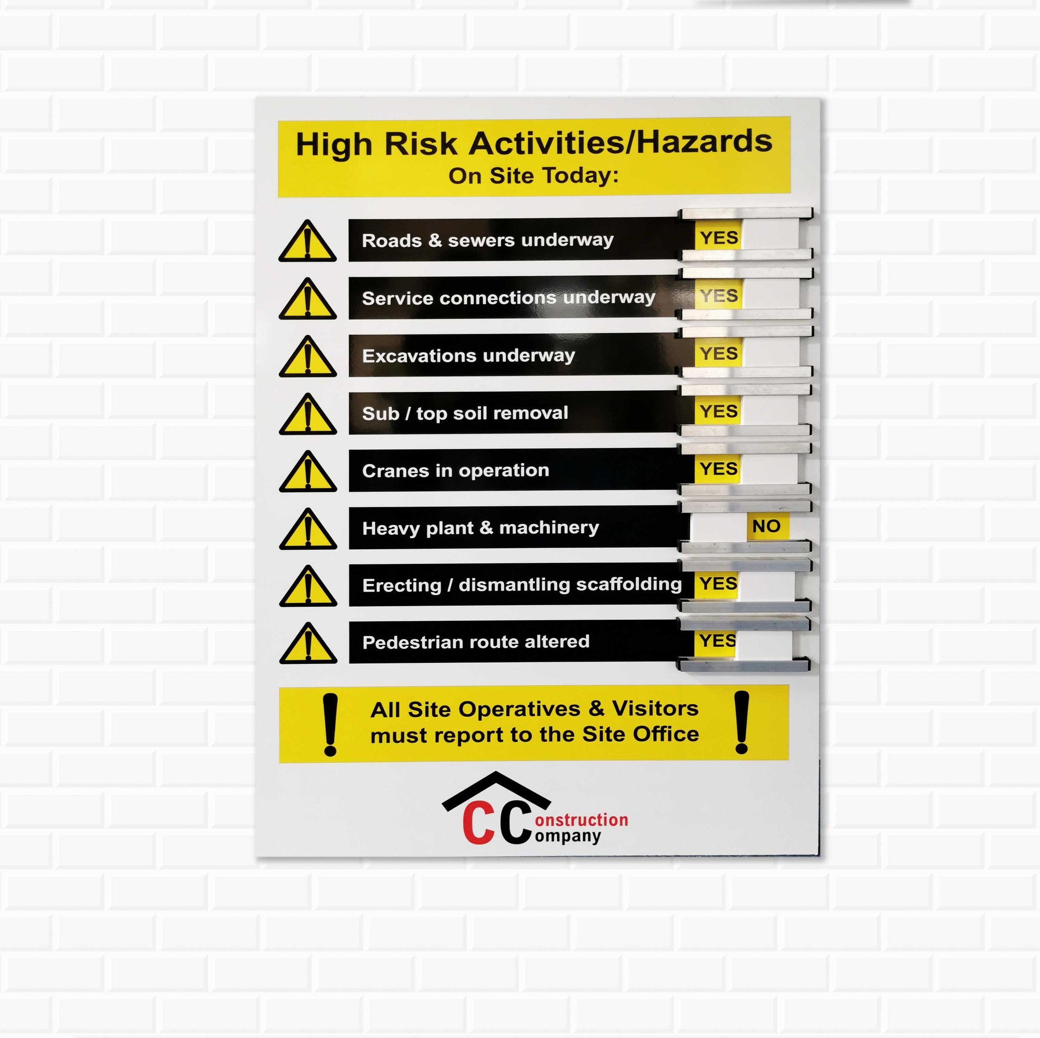 Construction Site Hazard Board | SG World