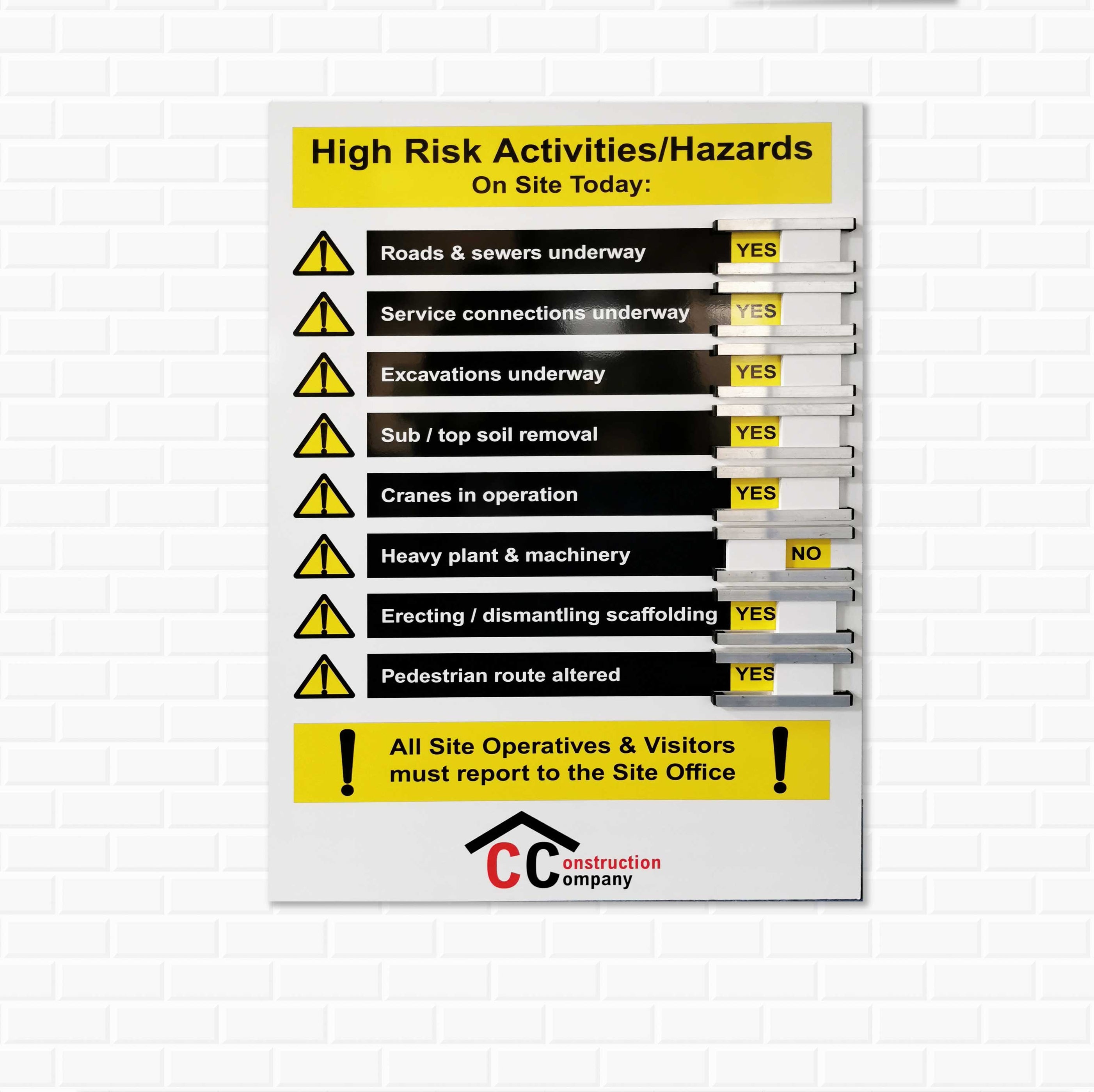 Construction Site Hazard Board | SG World