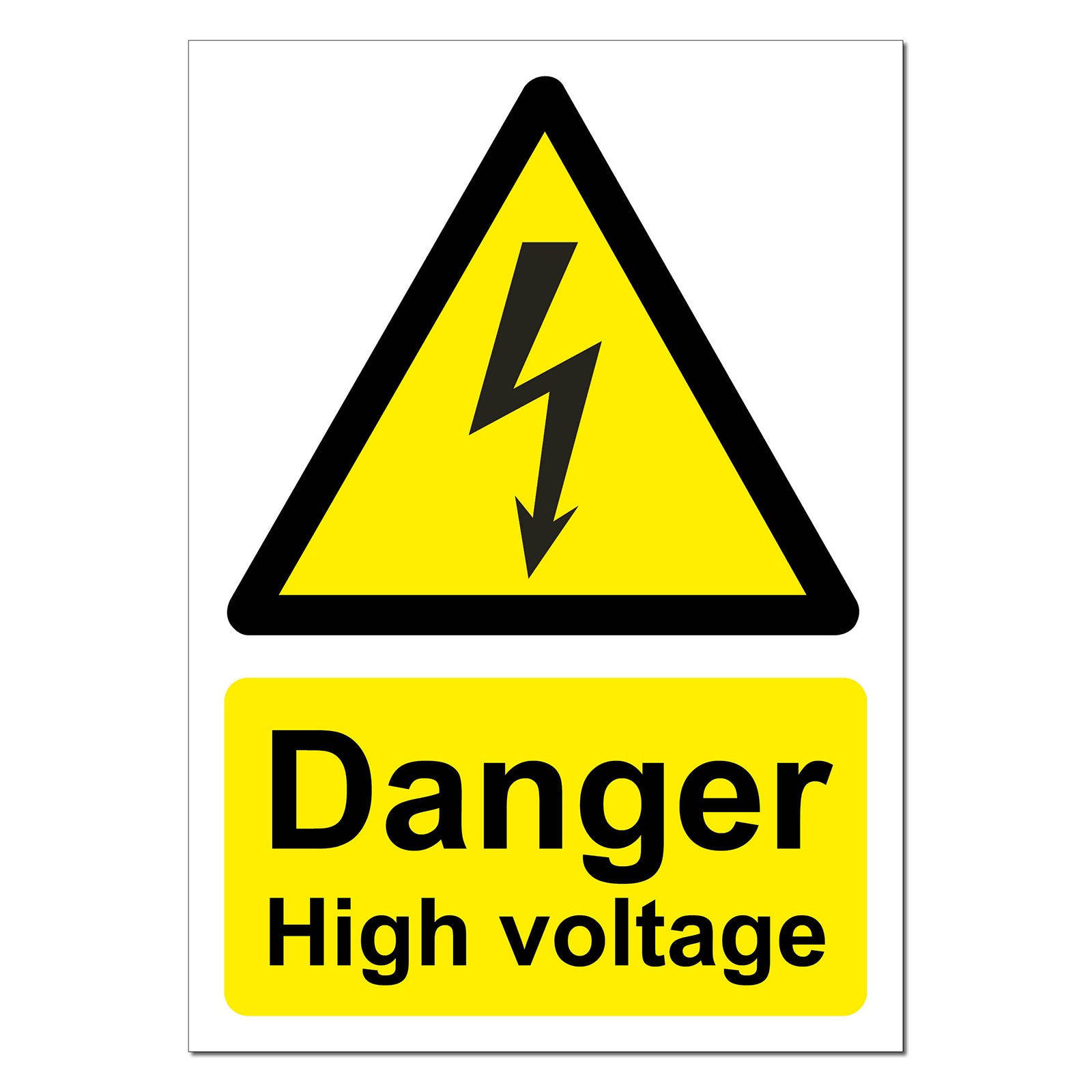 Danger High Voltage Safety Sign | SG World