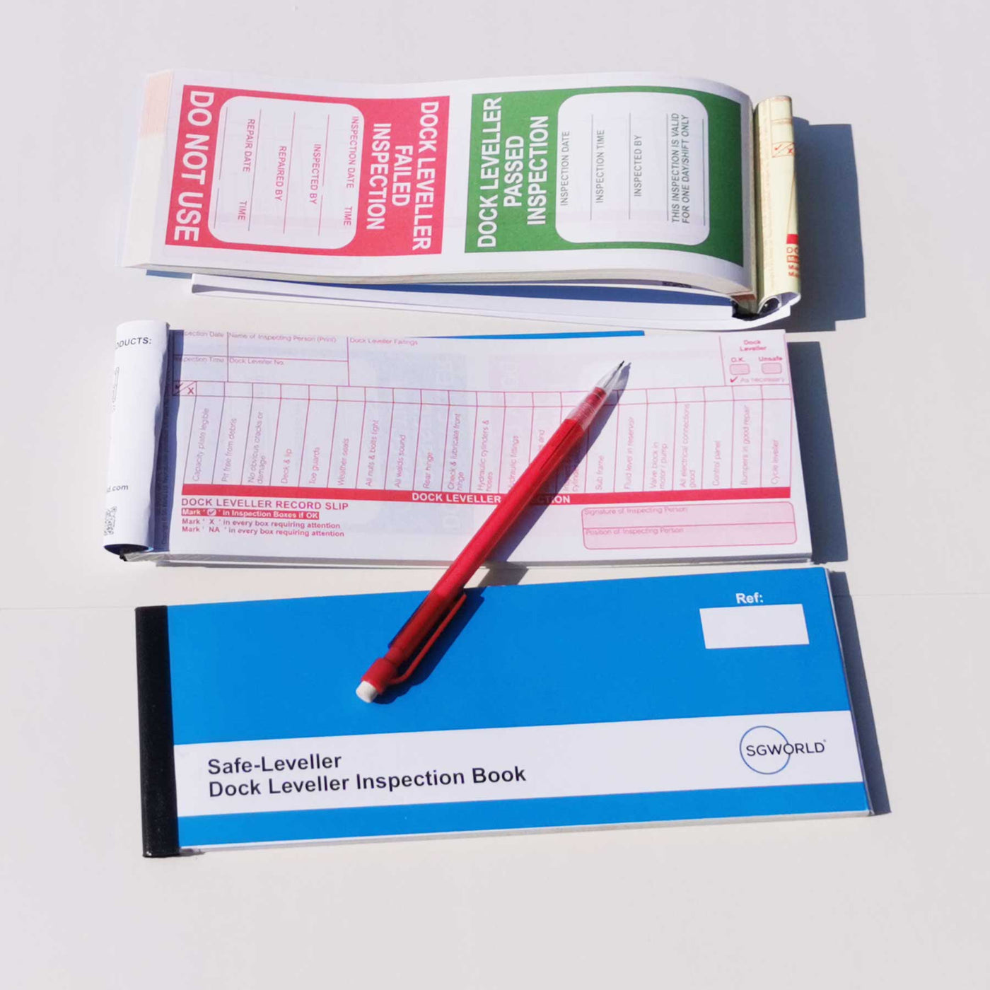 Dock Leveller Pre-Use Visual Inspection Checklist (pad of 30) | SG World