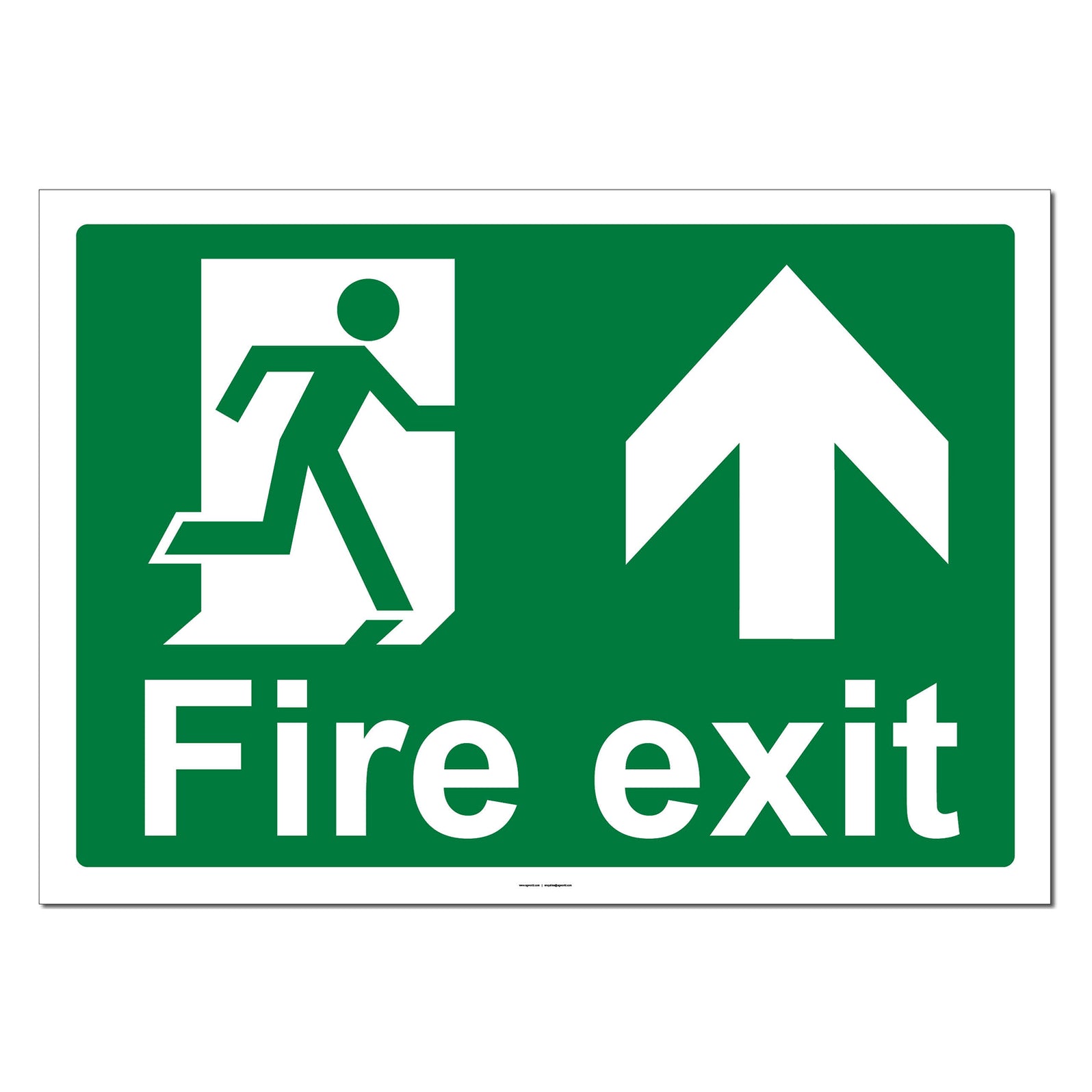 Fire Exit, Man and Arrow, Up Safety Sign | SG World