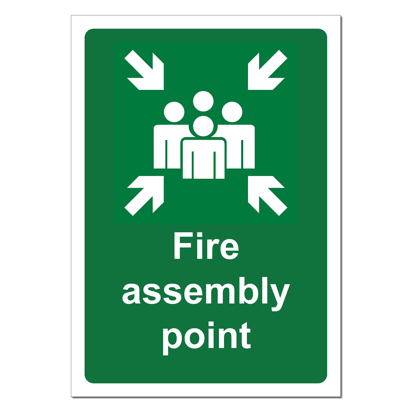 Fire Assembly Point Safety Sign SG World SG World Fire Assembly Point Safety Sign SG World SG World