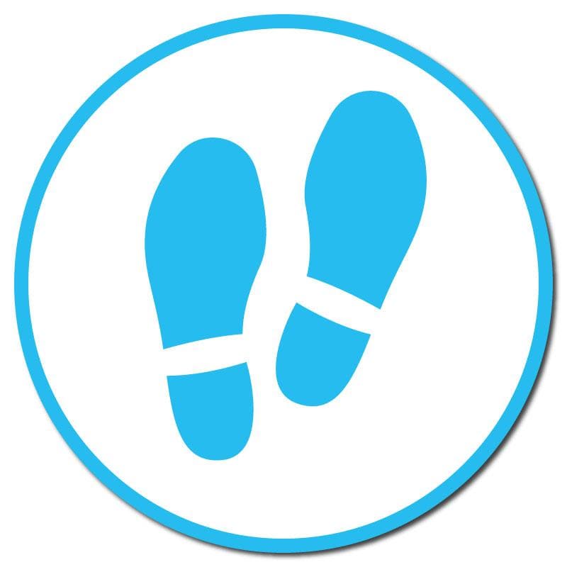 Footprints, Carpet Stickers, Multiple Colours & Sizes Available — SG World