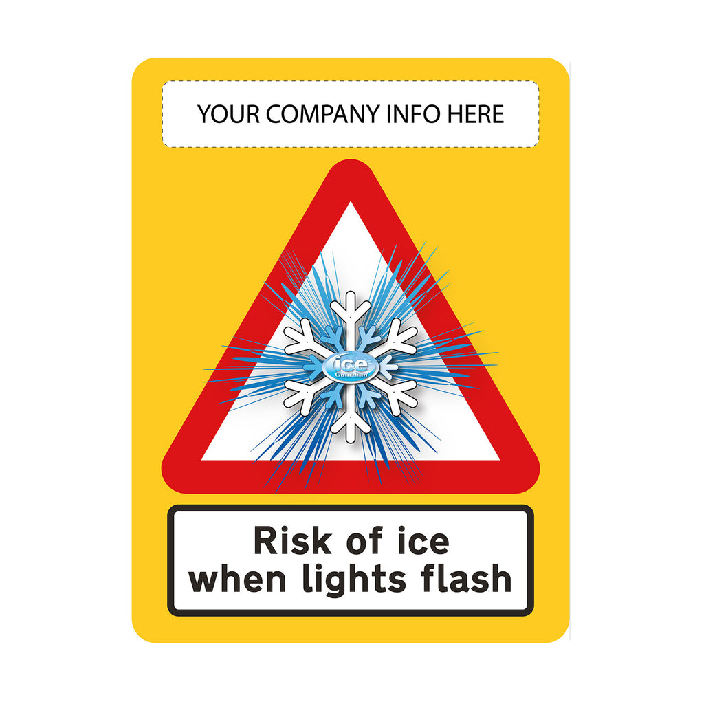 LED Ice Hazard Safety Signage | SG World