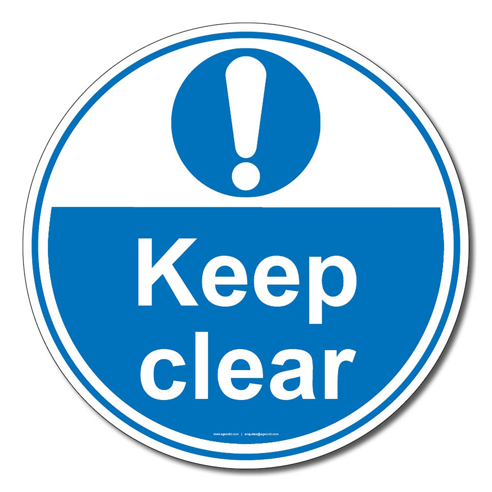 Keep Clear Floor Safety Sign | SG World