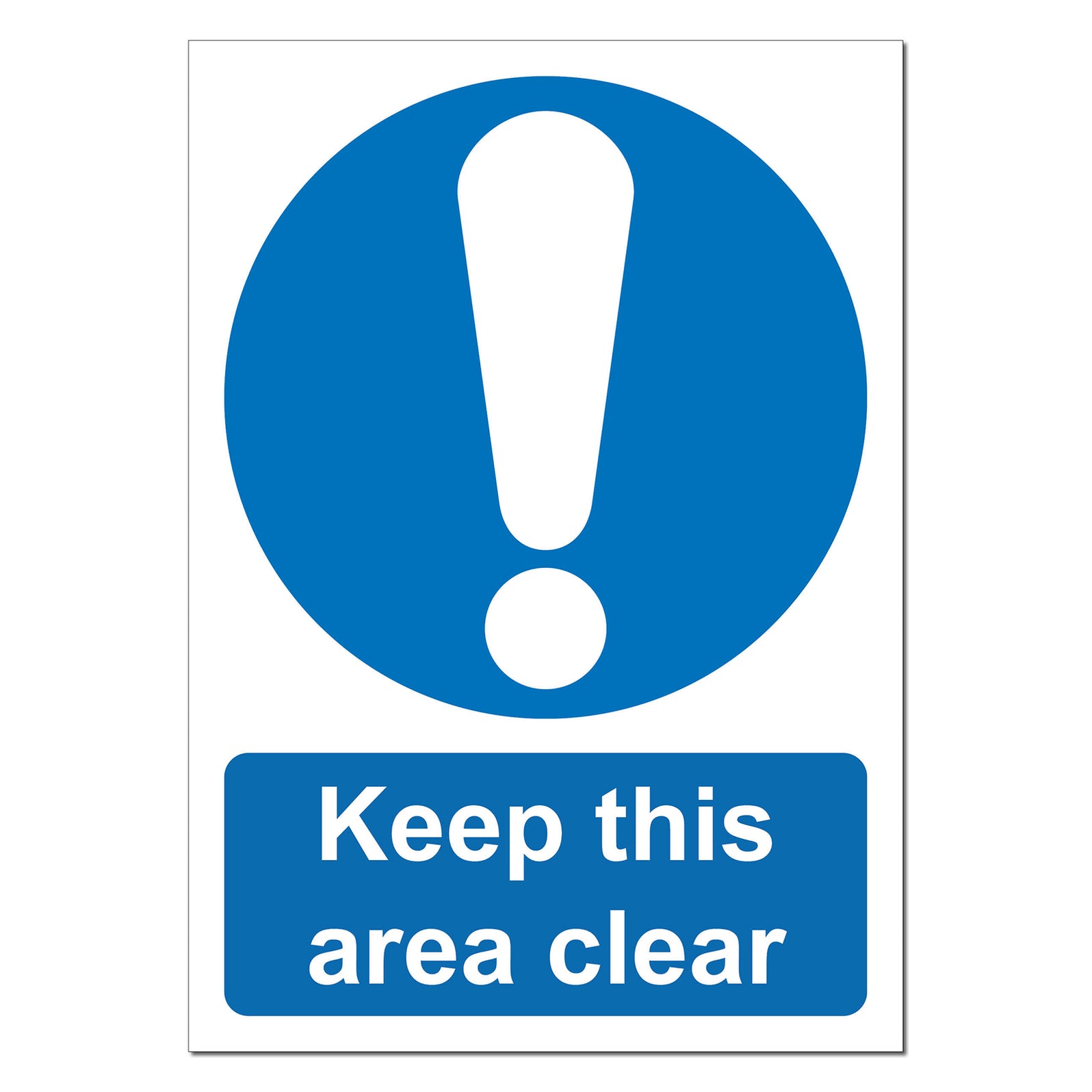 Keep This Area Clear Safety Sign | SG World