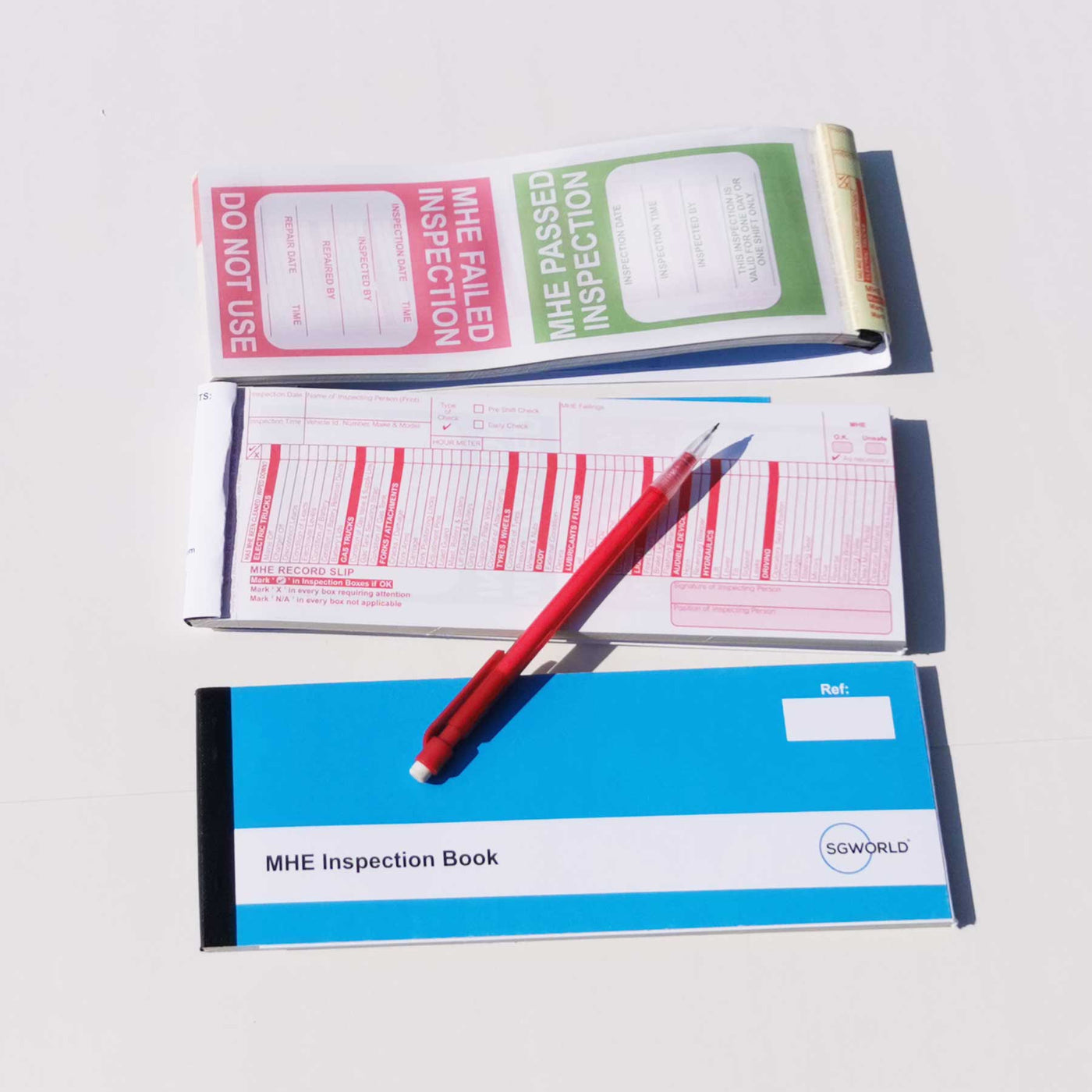 Material Handling Equipment Pre-Use Visual Inspection Checklist (pad o ...