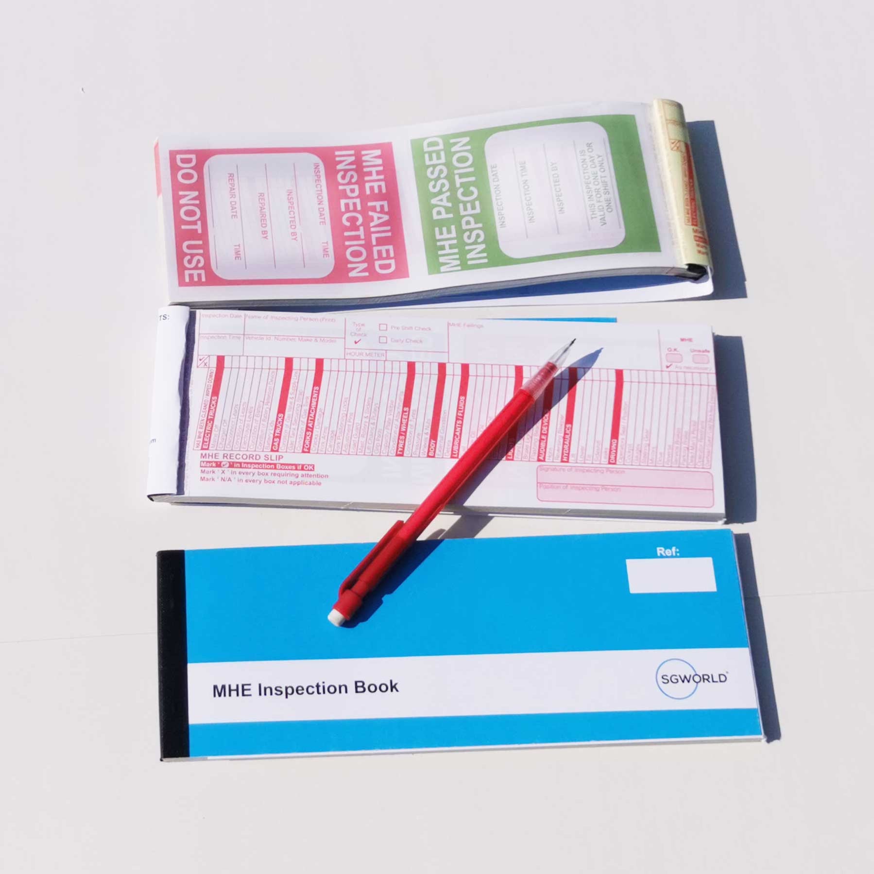 Material Handling Equipment Pre-Use Visual Inspection Checklist (pad o ...