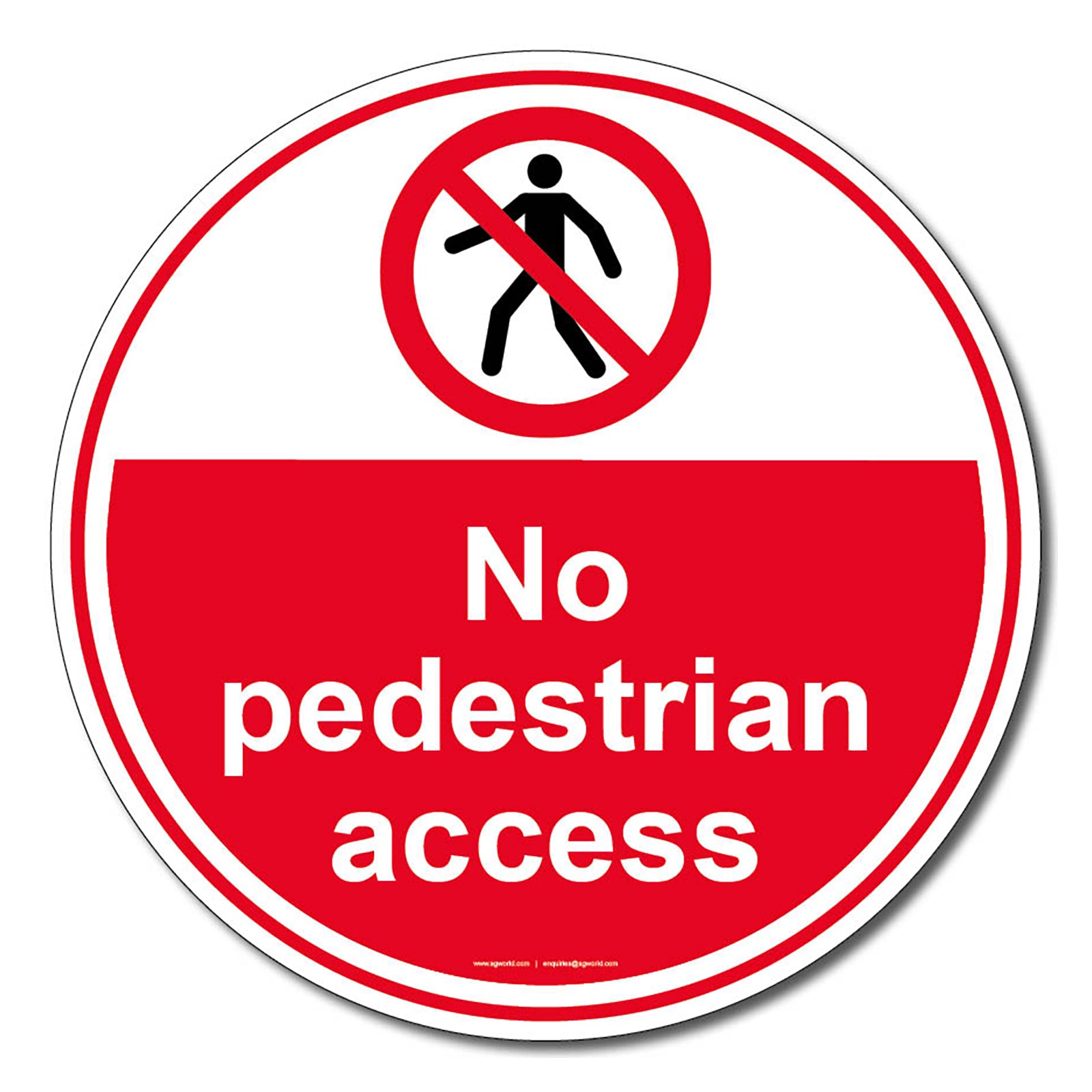 No Pedestrians Access Floor Safety Sign | SG World