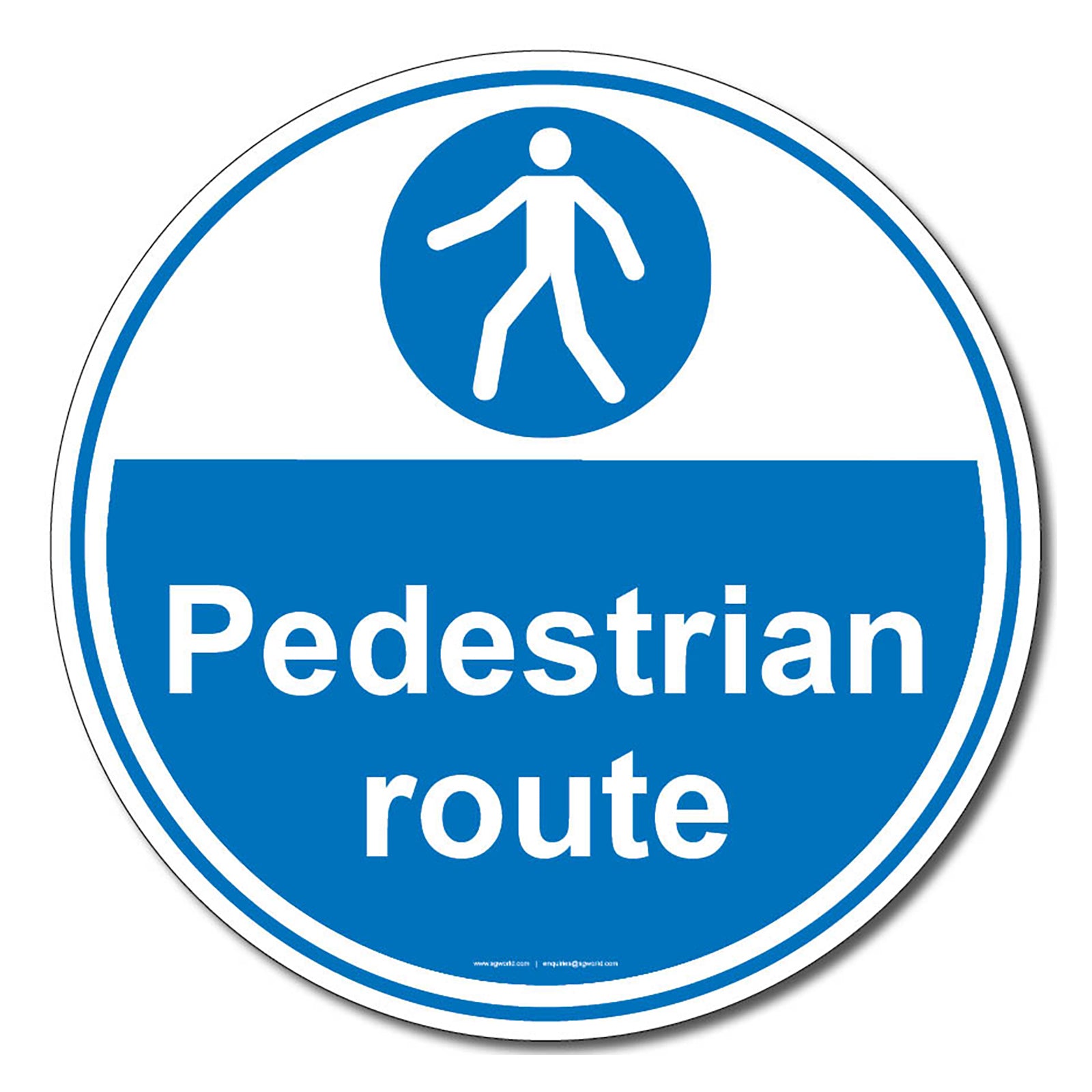 Pedestrians Route Floor Safety Sign | SG World