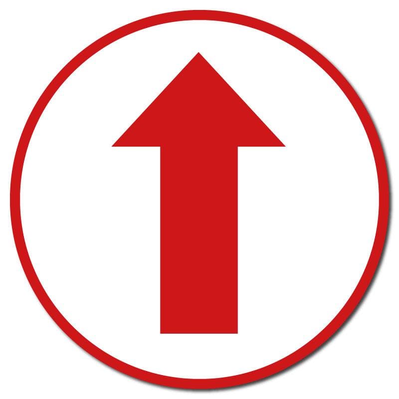 Arrow, Carpet Stickers, Multiple Colours & Sizes Available | Red / 30 ...