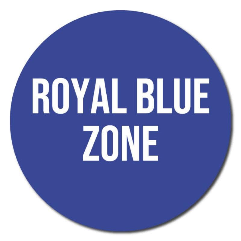 Zone Colours, Indoor Circle Floor Signage, 60cm Diameter | Royal Blue ...