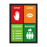 Stop Look Assess Manage SLAM Safety Mat 850mm x 1200mm | SG World