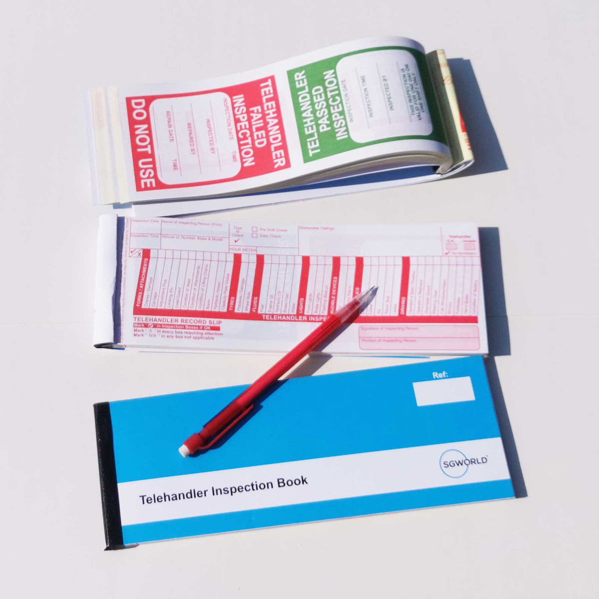 Telehandler Pre-Use (Daily) Inspection Checklist (pad of 30) — SG World