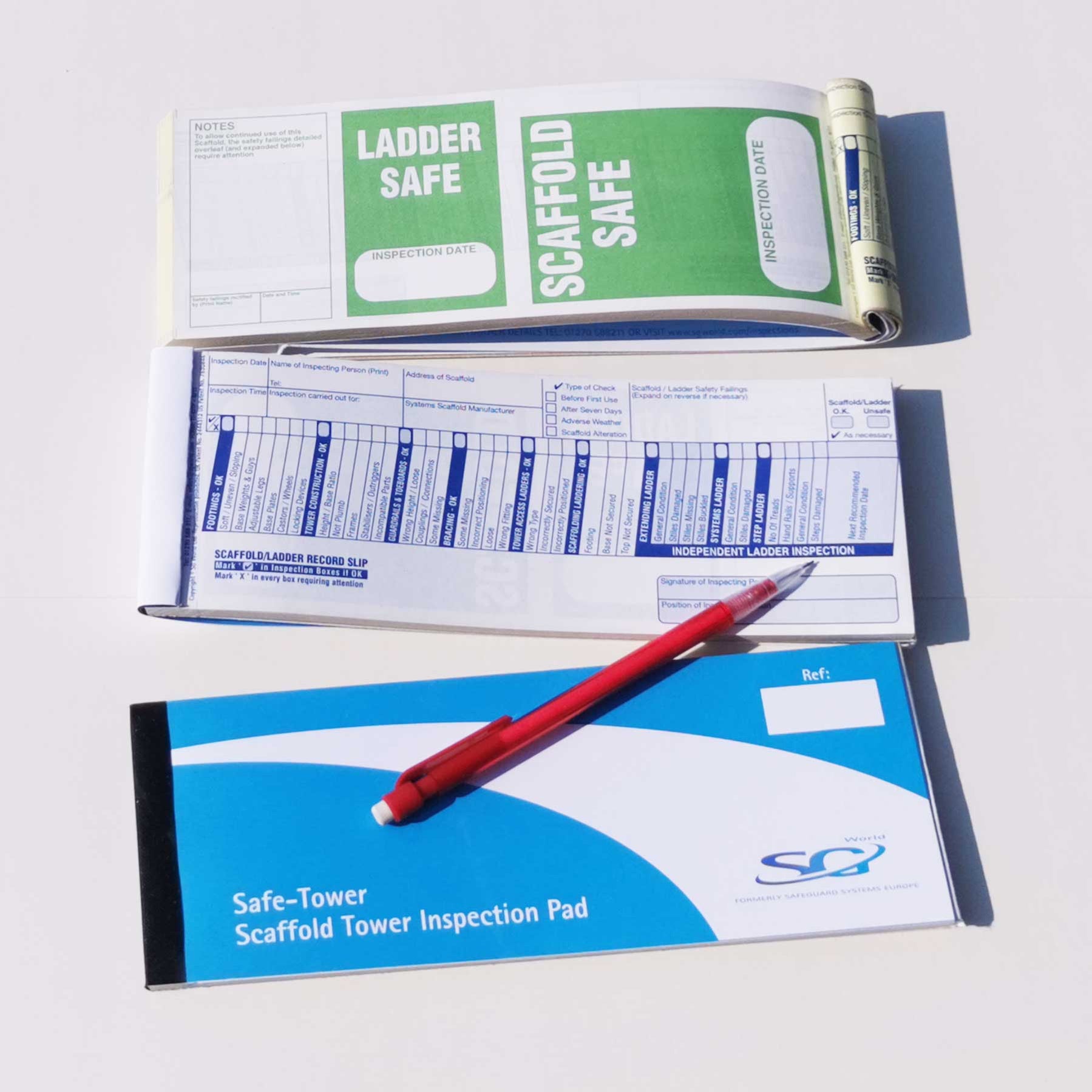 Scaffold Tower Pre-Use Visual Inspection Checklist (Pad of 30) | SG World