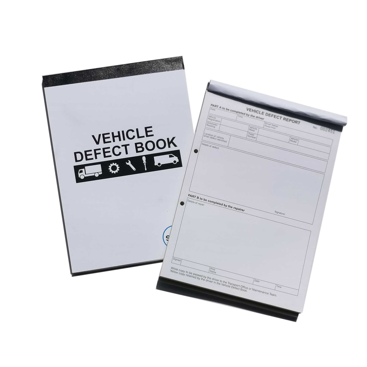 Vehicle Defect Book (pad of 30) — SG World