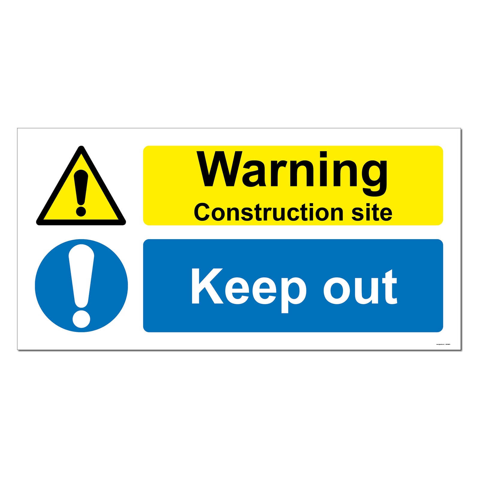Warning Construction Site, Keep Out Safety Sign | SG World