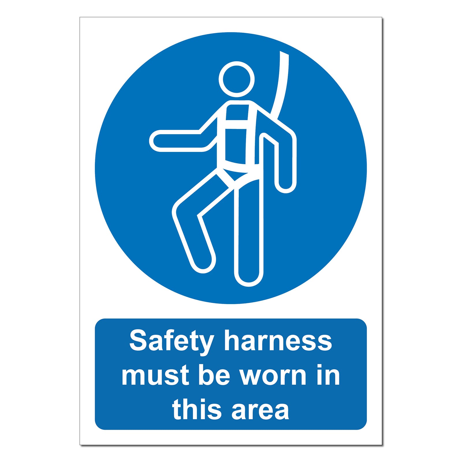 Safety Harness Must Be Worn Safety Sign | SG World