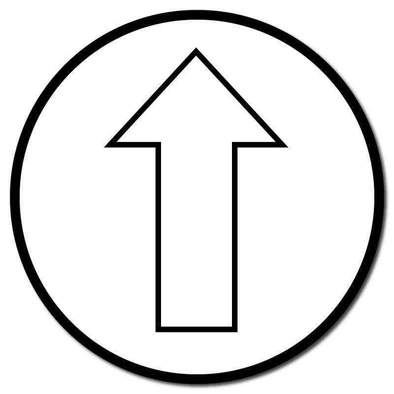 Arrow, Carpet Stickers, Multiple Colours & Sizes Available | White / 30 ...