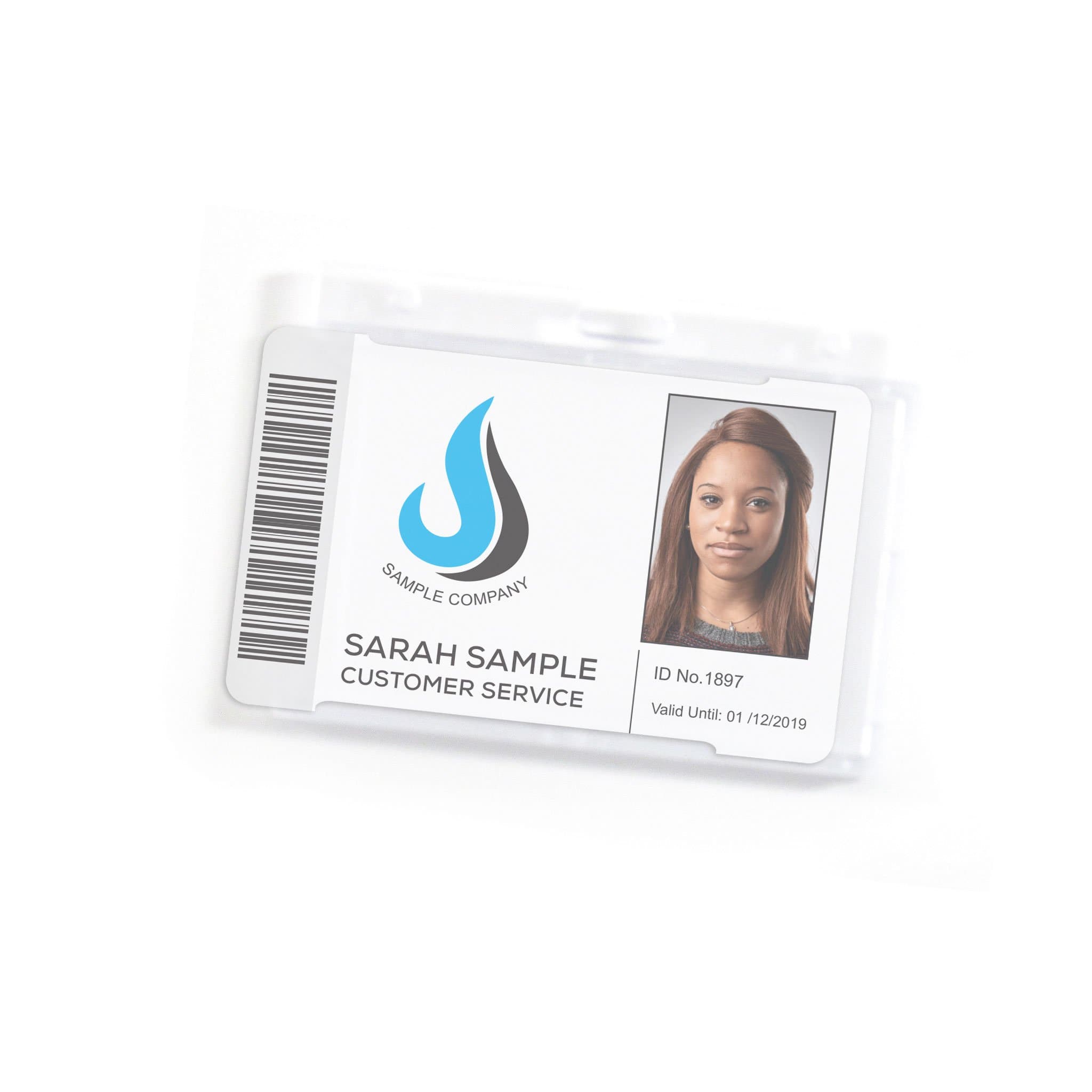 Clear ID Card Holder with Thumbslot (Packs of 10) | SG World