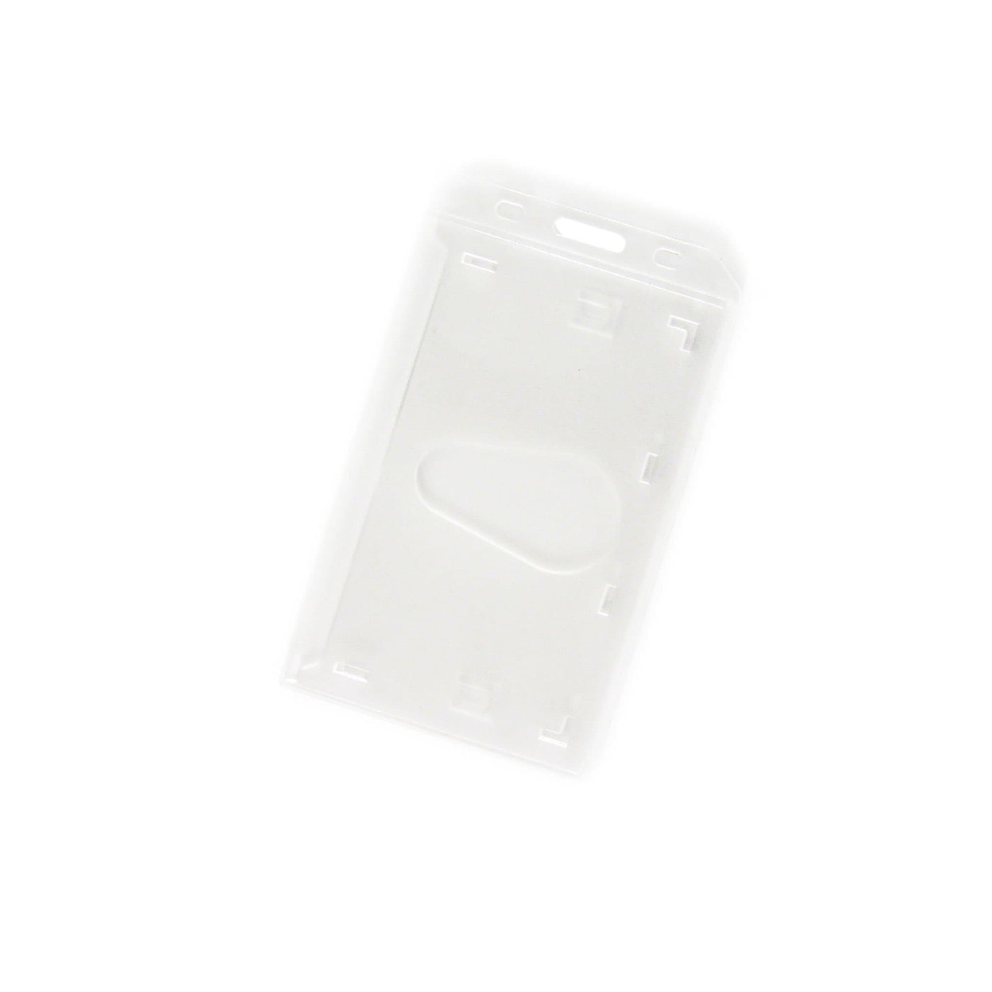 Clear ID Card Holder with Thumbslot (Packs of 10) | SG World