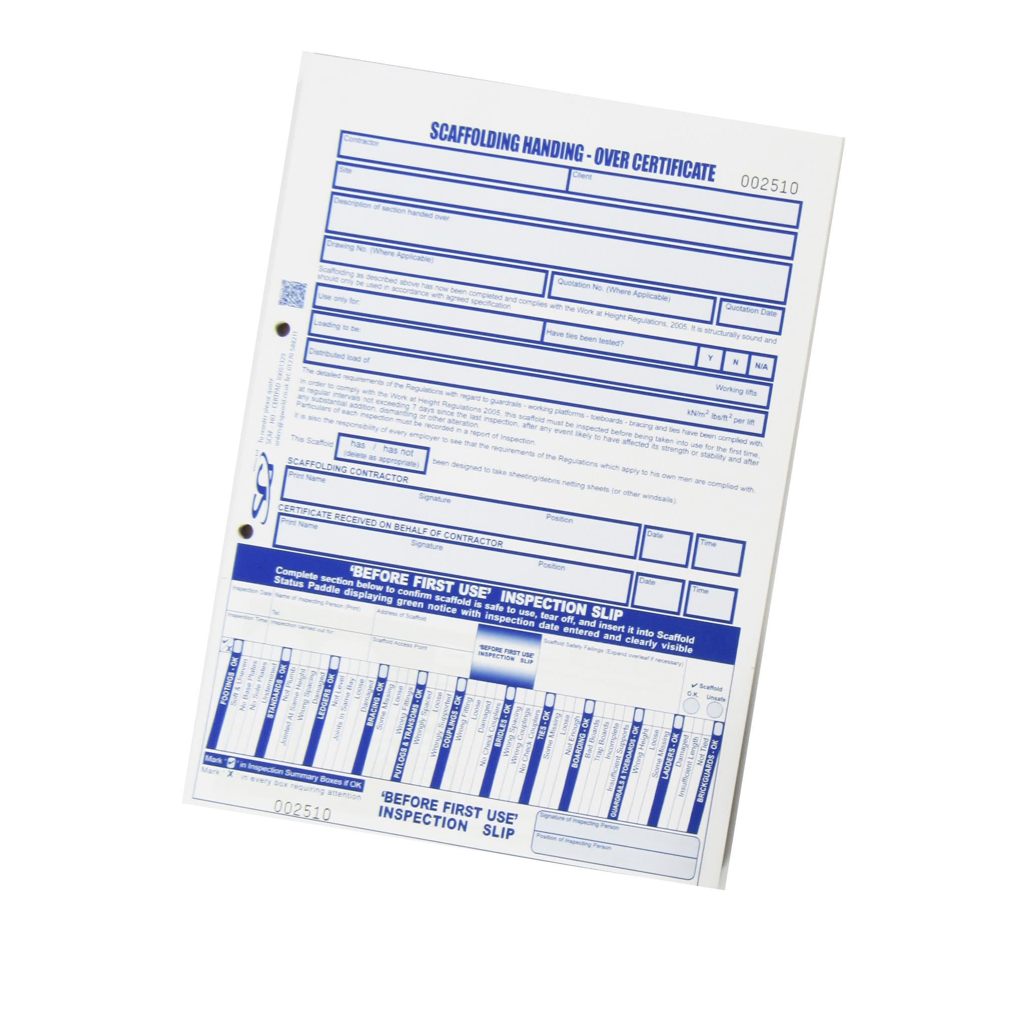 Pre-Use Safety Inspection Checklists — SG World